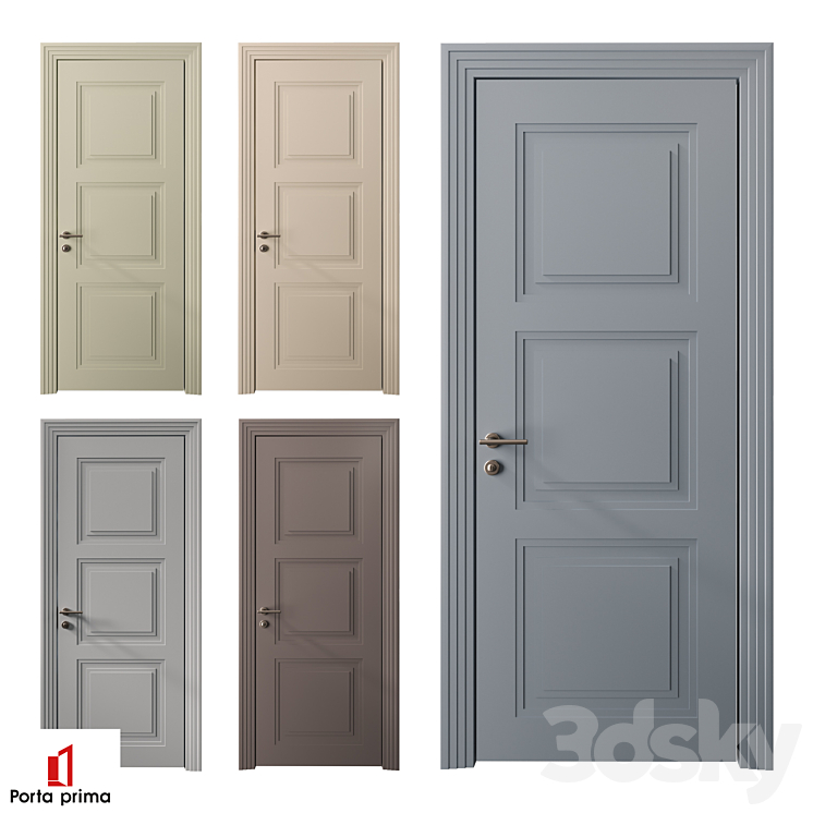 Porta Prima I Milano Neo Classic Scalino - Doors - 3D model