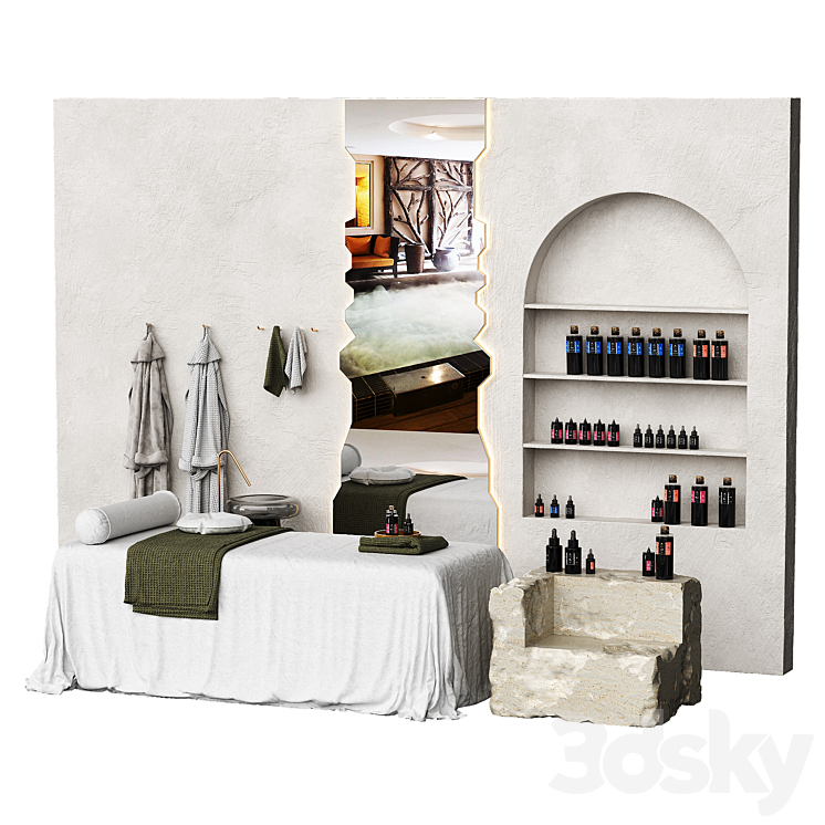 Modern spa - Beauty salon - 3D model