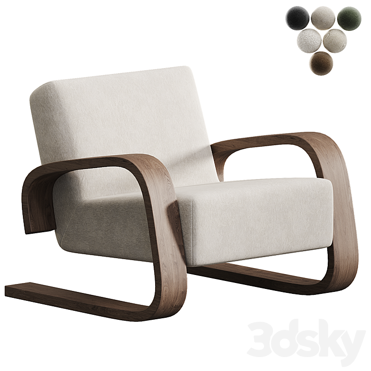 400 TANK Armchair By Artek - Arm chair - 3D model