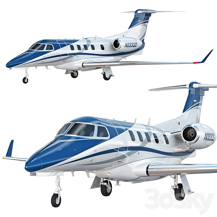 Embraer Phenom 300 aircraft - Air Transport - 3D model