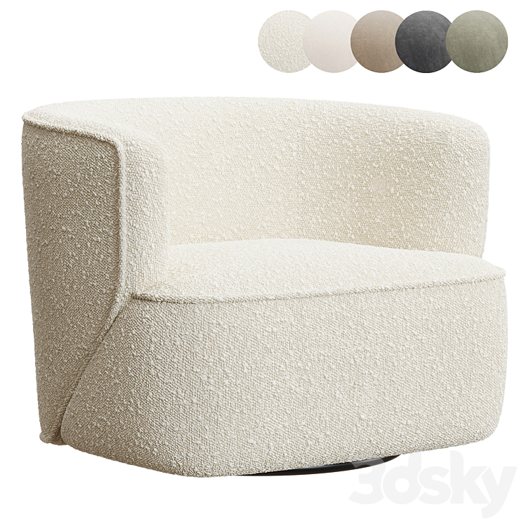 Leia Swive Armchair - Arm chair - 3D model