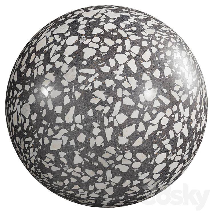 Terrazzo Texture Seamless 25 - Stone - 3D model