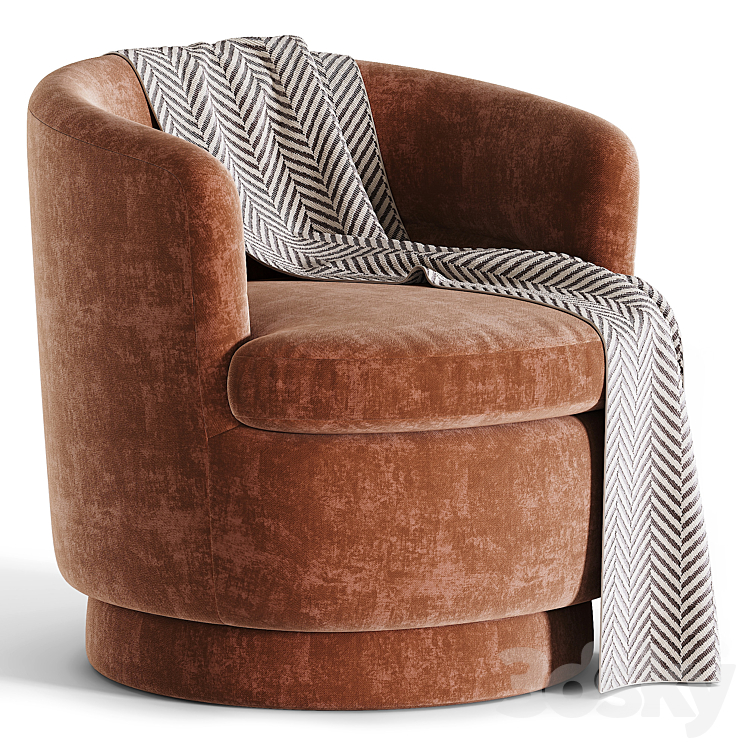 Viv Swivel Chair - Arm chair - 3D model