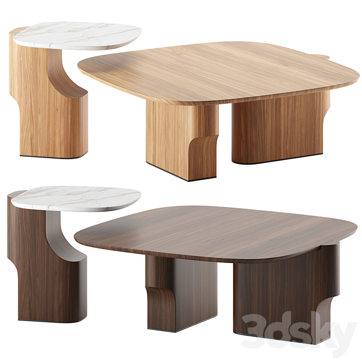 KENYA Coffee Tables by Paolo Castelli - Table - 3D model