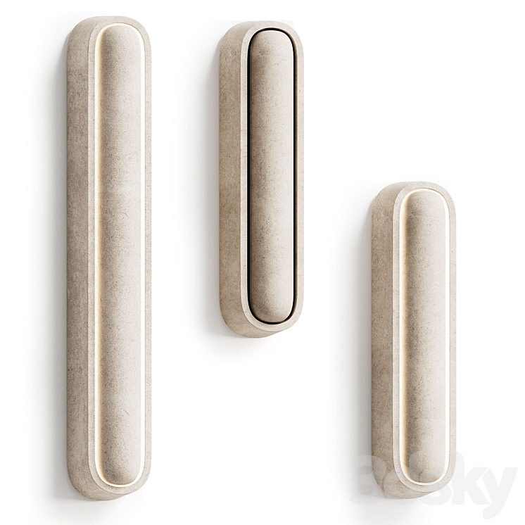 Enoki Sandstone Wall Sconce Light - Wall light - 3D model