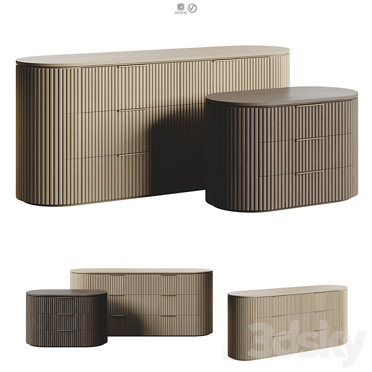 RH BYRON SIDEBOARD LivCollection HRZ-Reveal - Sideboard & Chest of ...