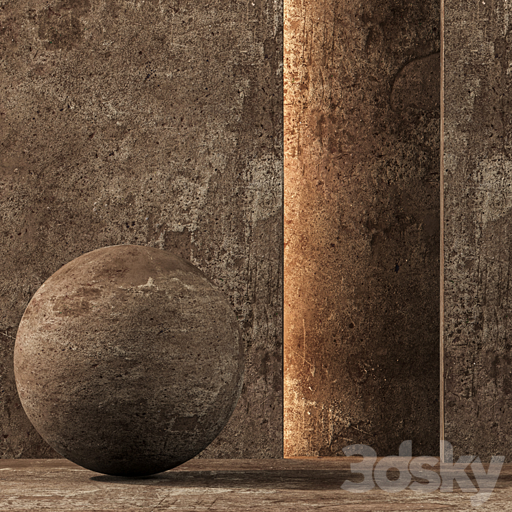 concrete texture collection - Stone - 3D model