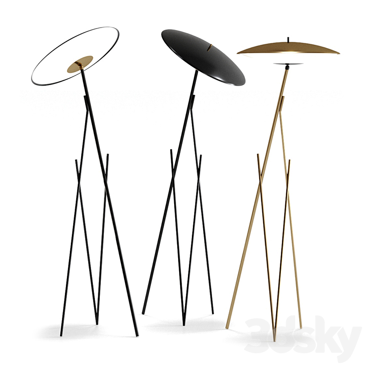 Lapa floor lamp by Gianfranco Ferre Home - Floor lamp - 3D model