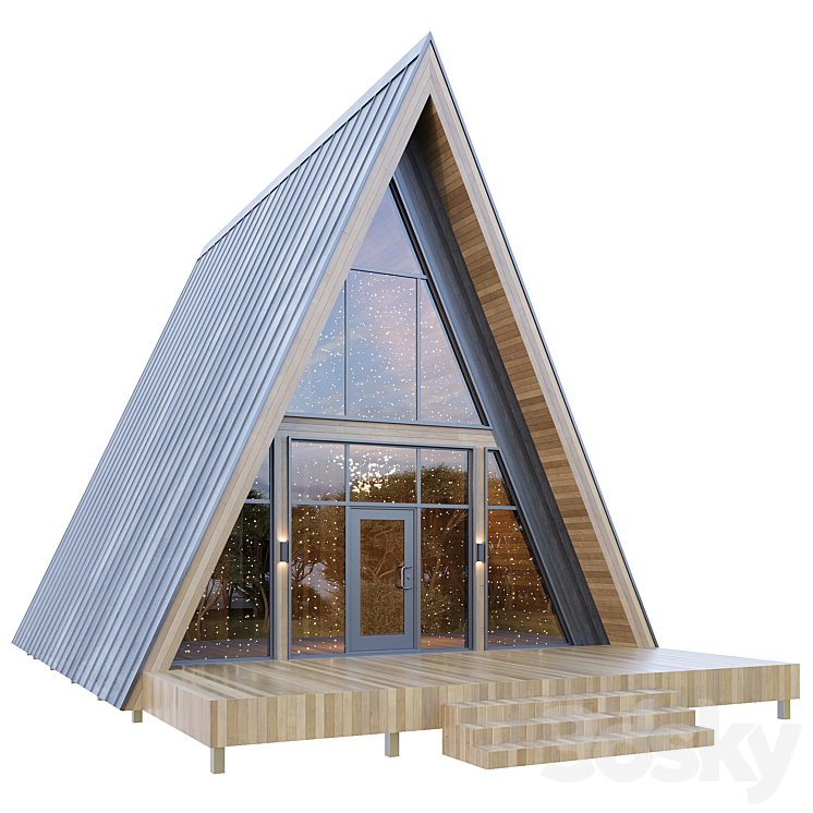 A-frame house - Building - 3D model
