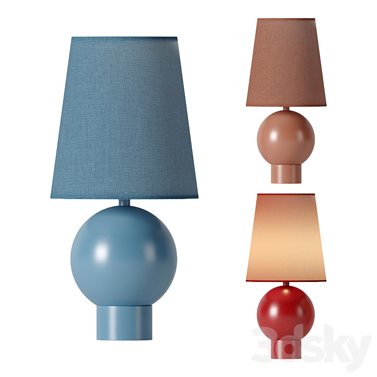 Bole Table Lamp in Color - Table lamp - 3D model