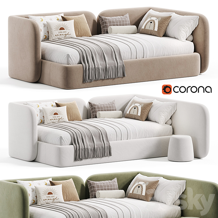 Bed Amalia 90 / Amalia Kids Bed by Divan.ru - Bed - 3D model