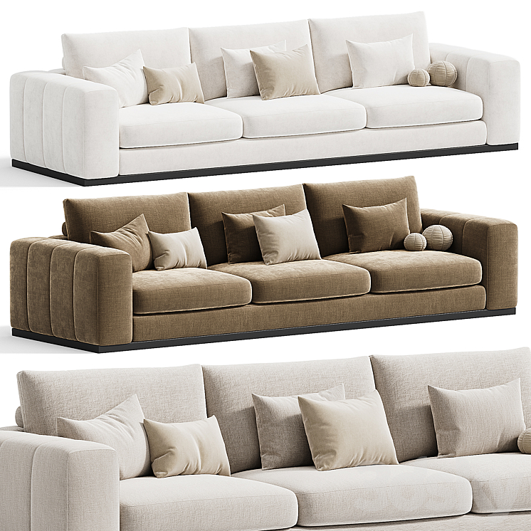 CHARLIE 3 seater sofa Charlie Collection By Laskasas - Sofa - 3D model