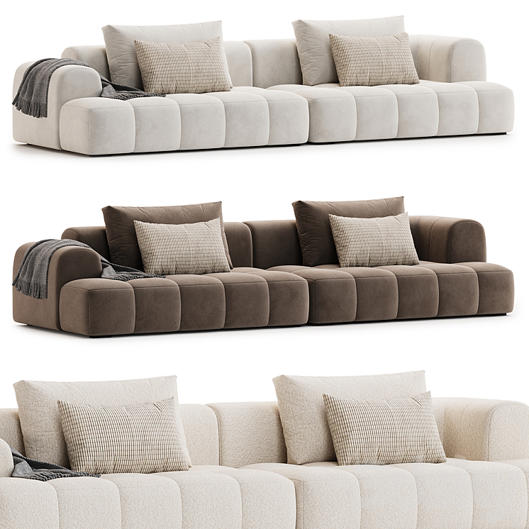 Extra Long Modern Sofa 2 - Sofa - 3D model