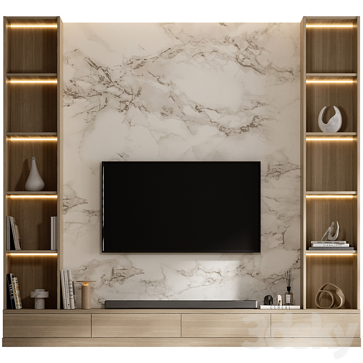 Tv Wall 30 - TV Wall - 3D model