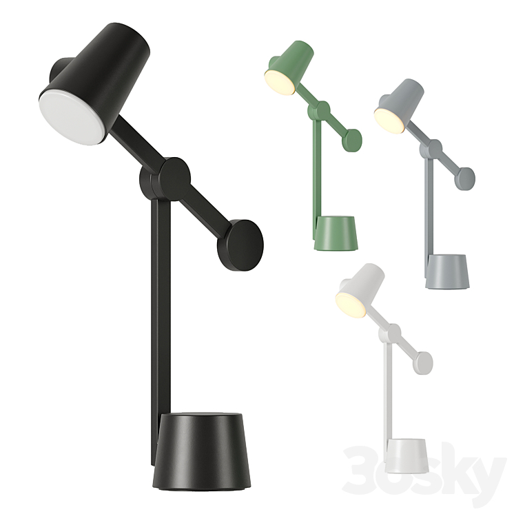 Aim Task Light - Table lamp - 3D model