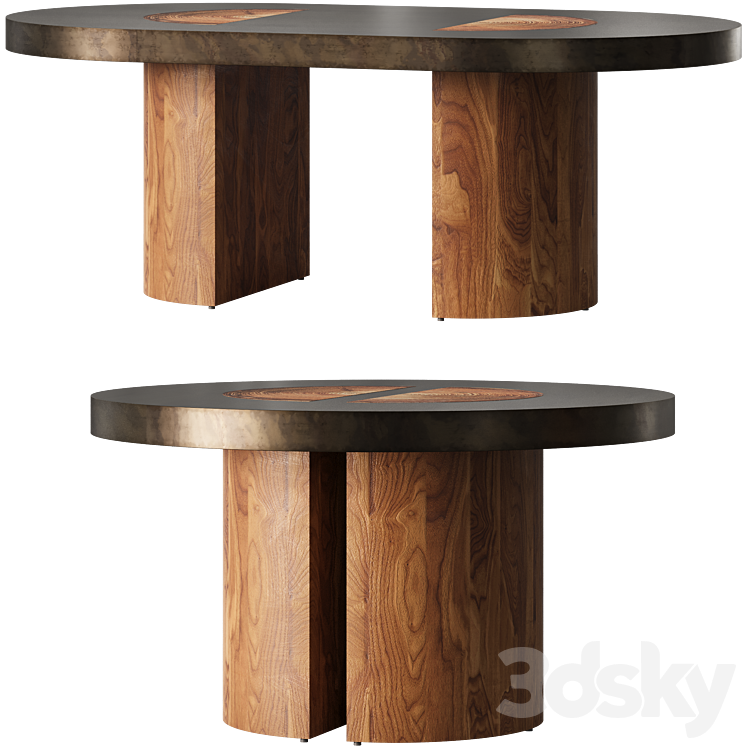 Acacius dining table by arhaus - Table - 3D model