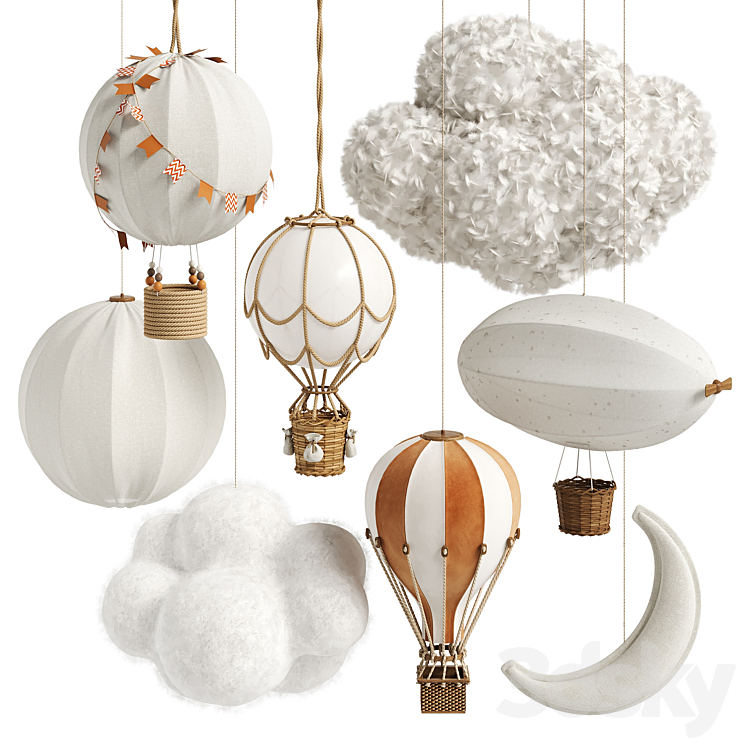 Hanging decor for children's room - Miscellaneous - 3D model