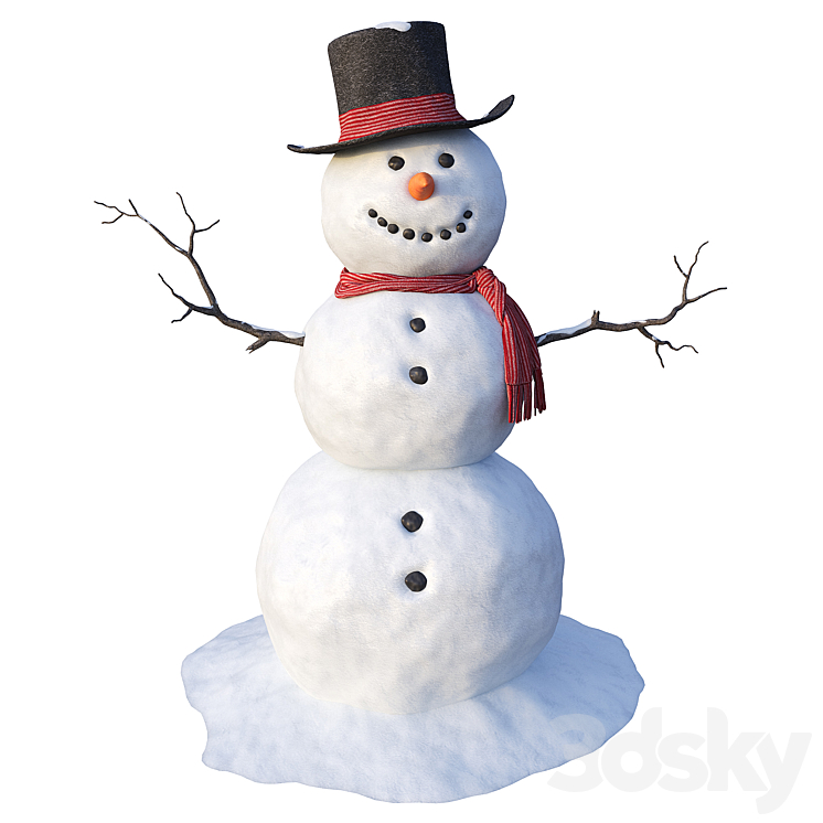 Snowman 4K PBR - Other - 3D model