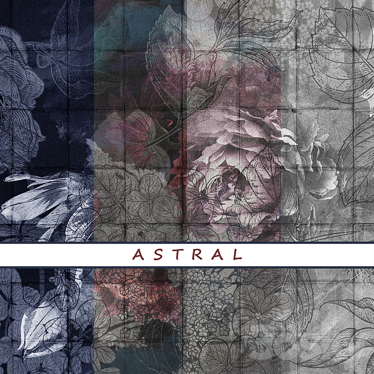 Designer wallpaper ASTRAL pack 2 - Wall covering - 3D model