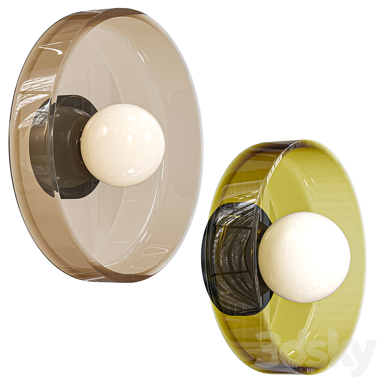 Disc Orb Surface Mount - Wall light - 3D model