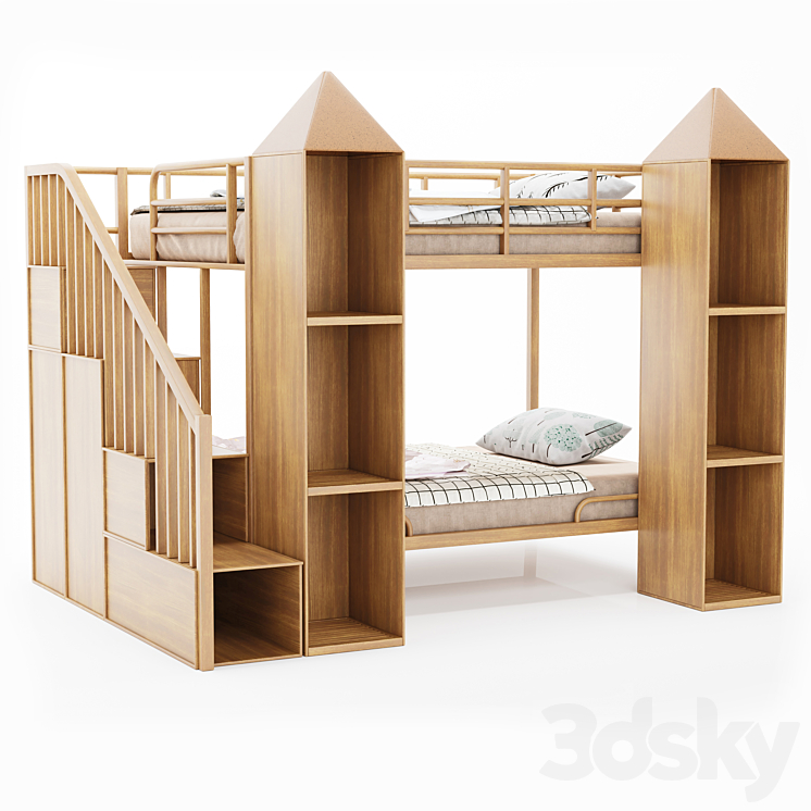 Jaiyden Bunk Bed - Bed - 3D model
