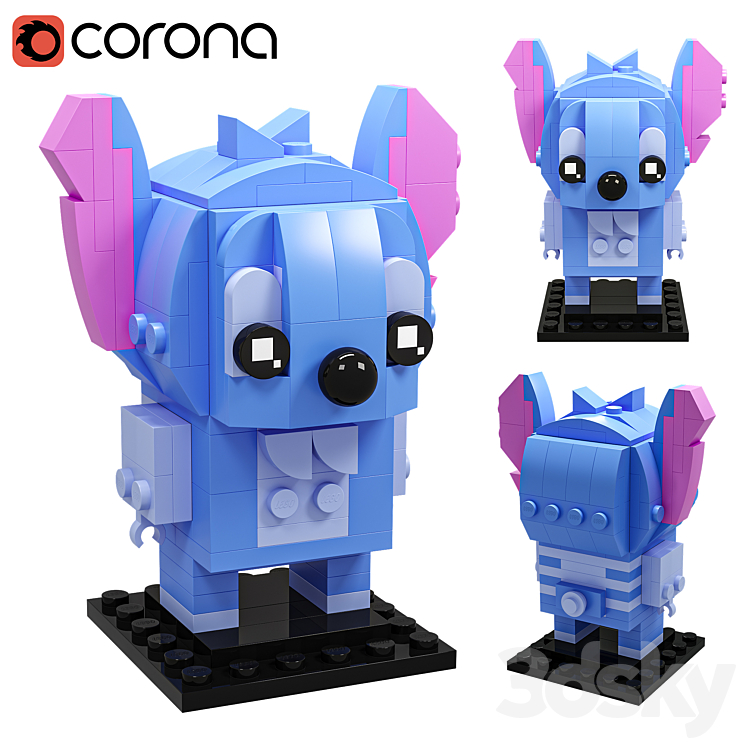 Lego Stitch - Toy - 3D model