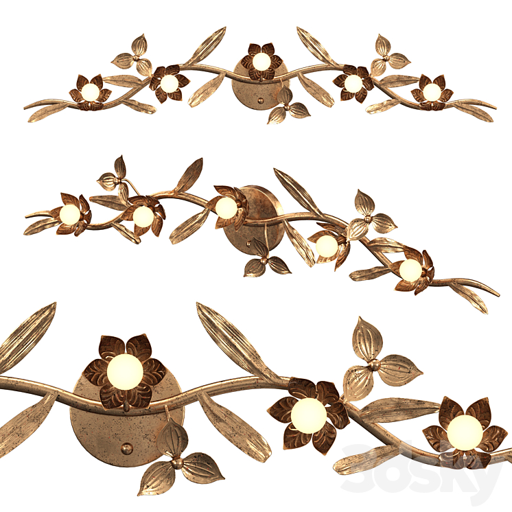 Trillium Sconce - Wall light - 3D model