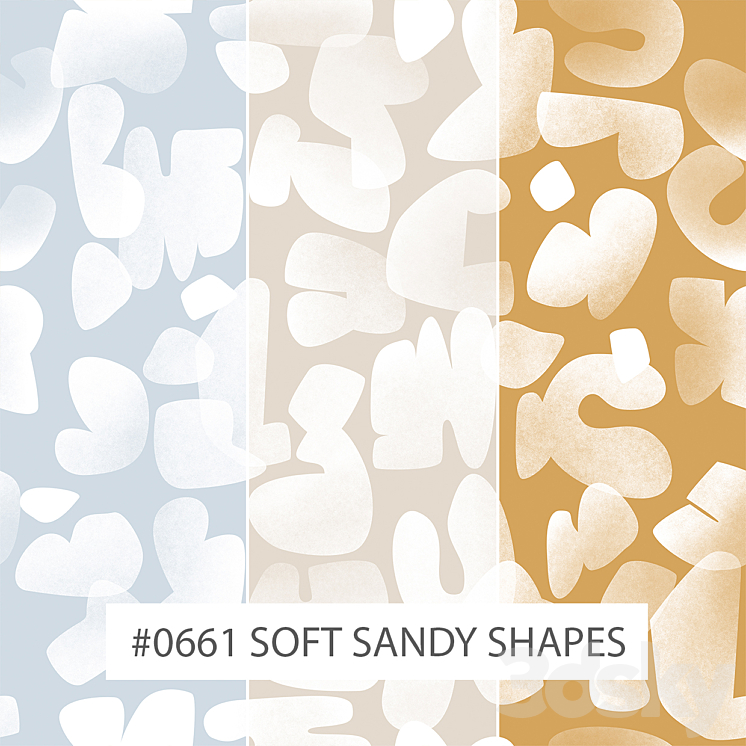 Creativille | Wallpapers | 0661 Soft Sandy Shapes - Wall covering - 3D ...