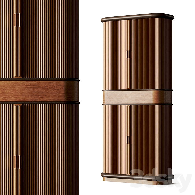 Soho Home Dorian Entryway Closet - Wardrobe & Display cabinets - 3D model