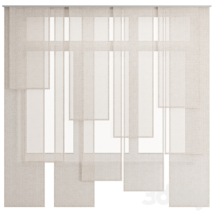 Panel curtains - Curtain - 3D model