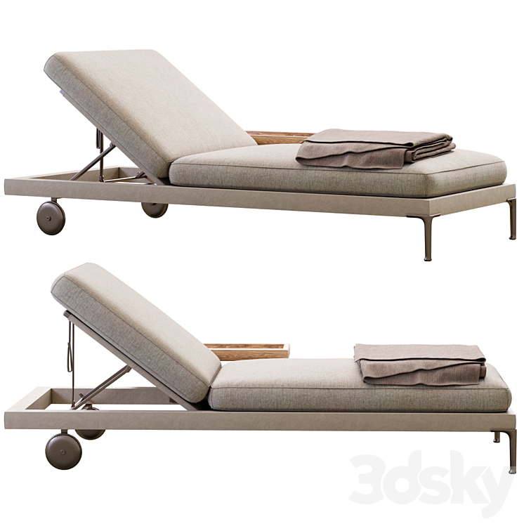 Patio Daybed By Minotti - Other soft seating - 3D model