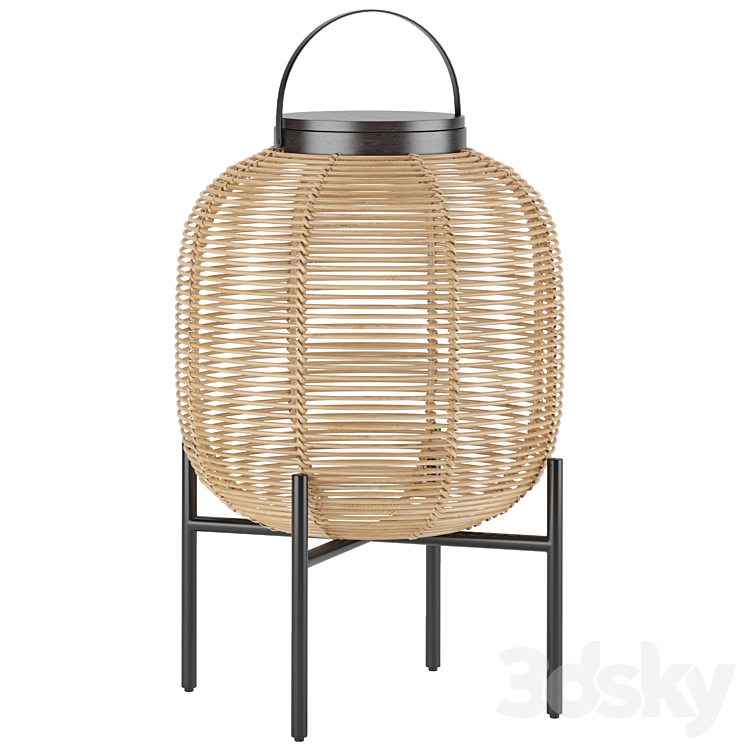 Tika lantern steel base - Street lighting - 3D model