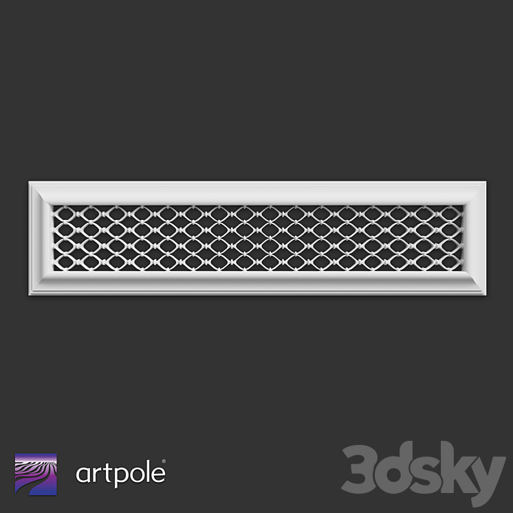 Ventilation grille SVR21 - Decorative plaster - 3D model