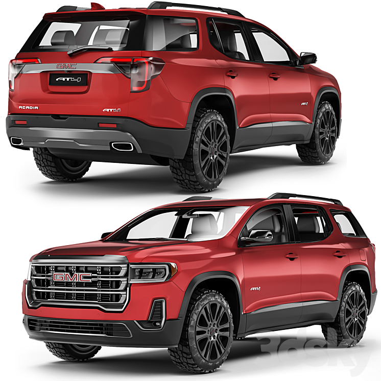 GMC Acadia AT4 2020 - Ground Transport - 3D model