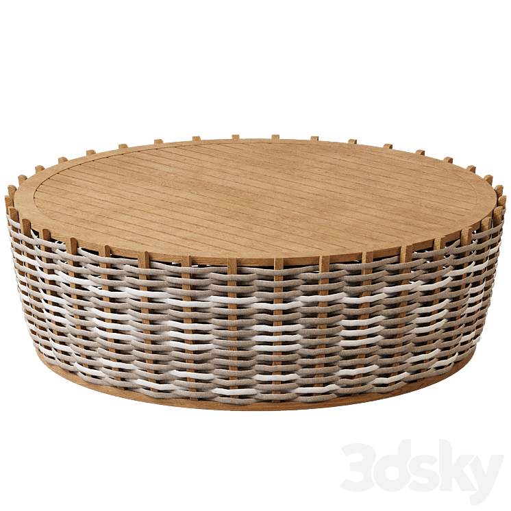California mischa Outdoor coffee table by dab furnitures - Table - 3D model