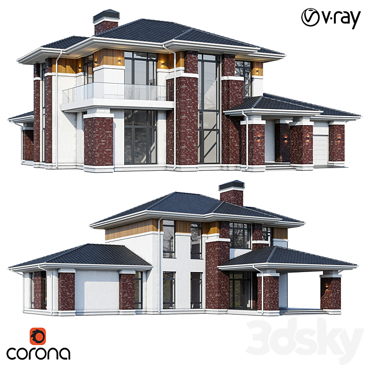 3DD Modern 107 - Building - 3D model