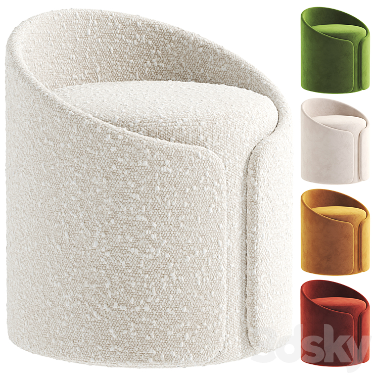 Garce pouf - Other soft seating - 3D model