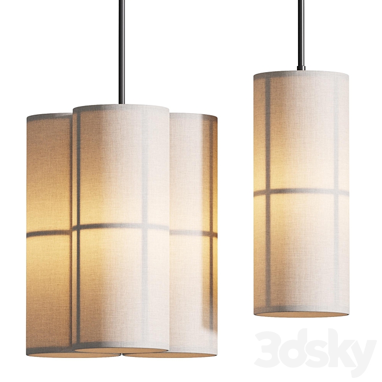 Menu Hashira Pendant Lamp - Pendant light - 3D model