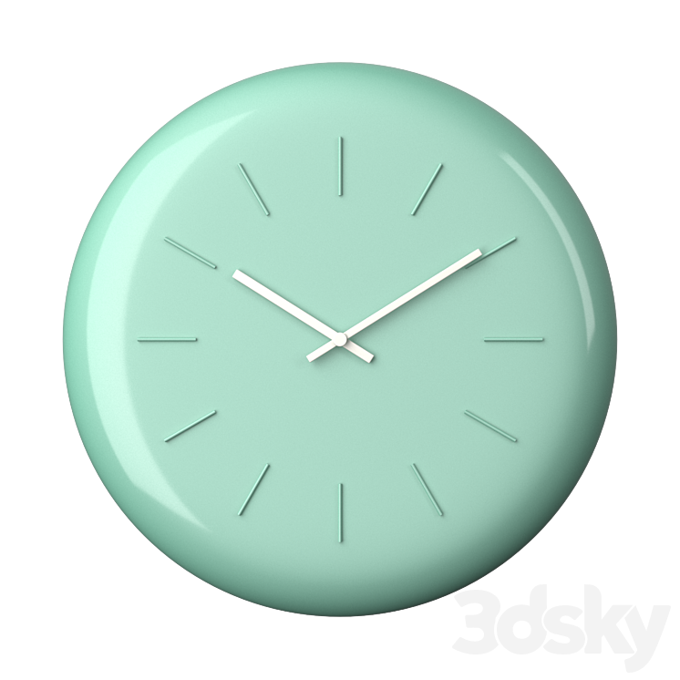 Wall Clock Mint - Watches & Clocks - 3D model