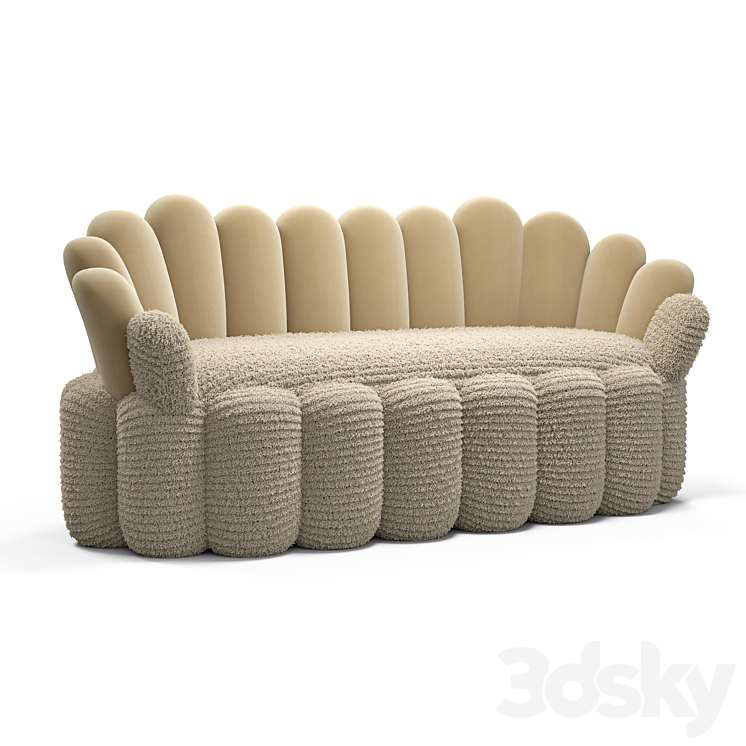 Biophilic sofa Daleva Design - Sofa - 3D model