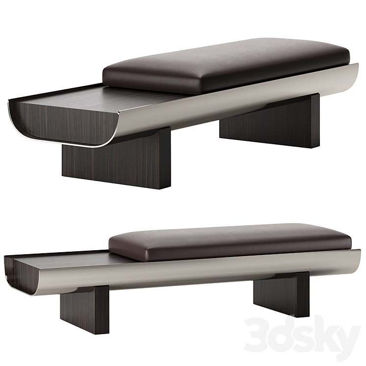 PILOTIS Bench by Minotti - Other soft seating - 3D model