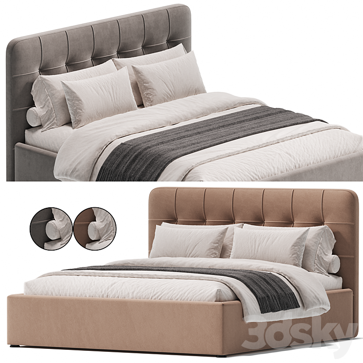 Nuvola Nola bed - Bed - 3D model