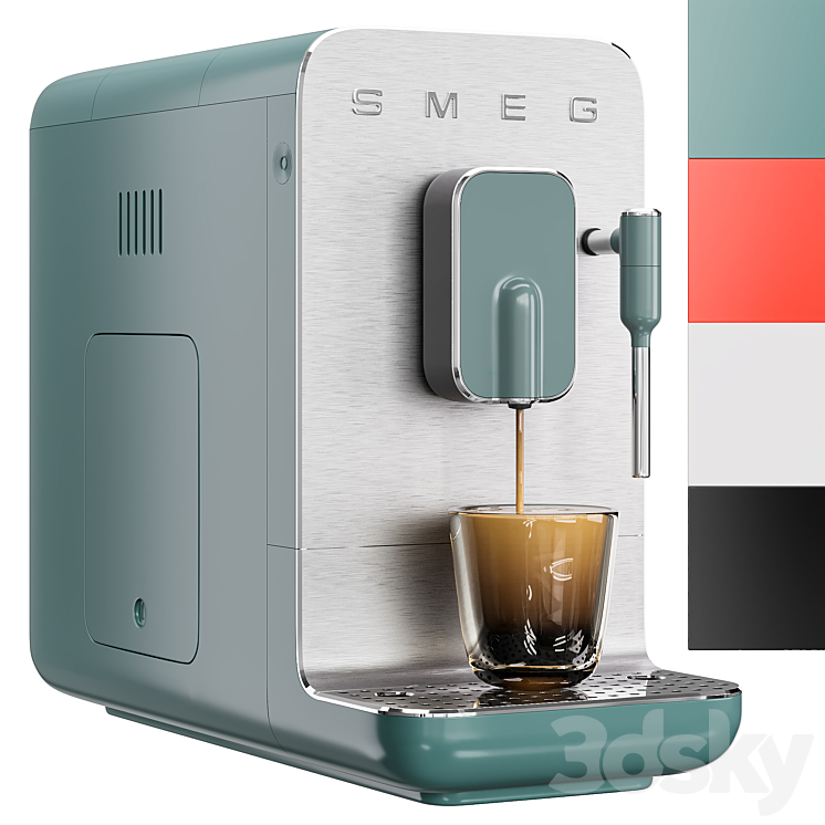 Coffee machine SMEG BCC12 - Kitchen appliance - 3D model