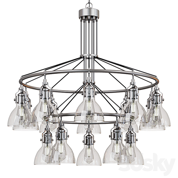Craftmade State House Wide Ring Chandelier - Pendant light - 3D model