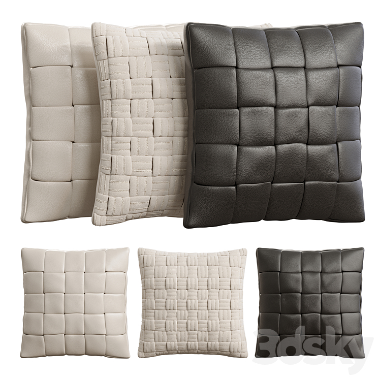 CB2 Pillows Set V8 - Pillows - 3D model