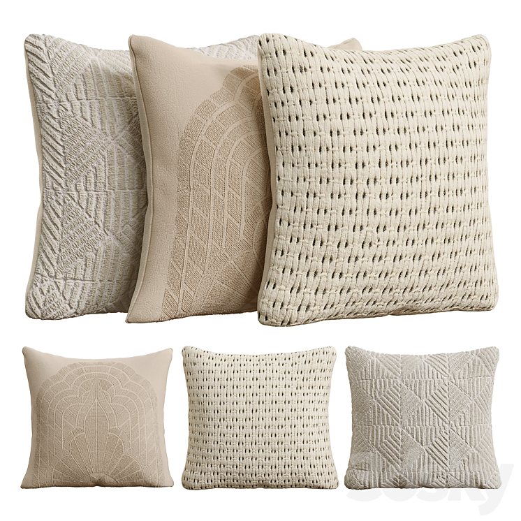 CB2 Pillows Set V10 - Pillows - 3D model