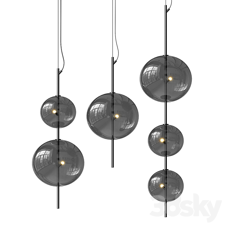 Point Modular Pendants - Pendant light - 3D model
