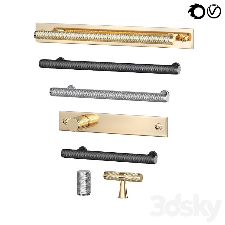 Furniture handles Marbella / The Gold Boutique Furniture - Other - 3D model