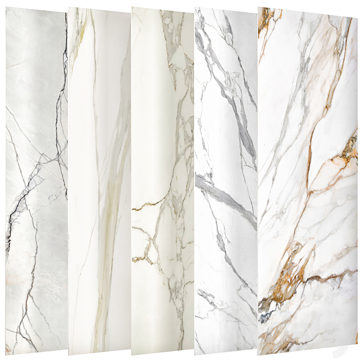 Calacatta marble for large format slabs Arch Skin - Stone - 3D model