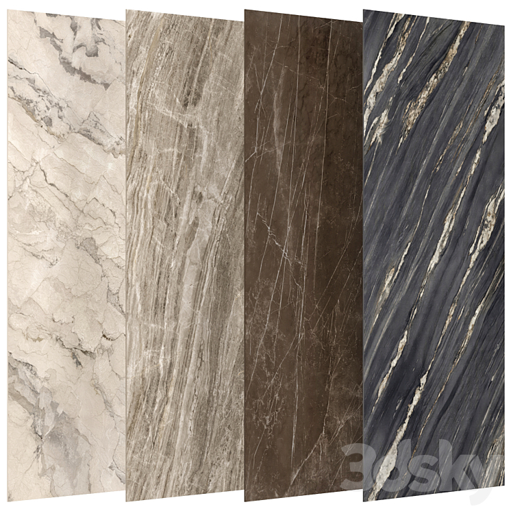 Marble for large format slabs Arch Skin 02 - Stone - 3D model